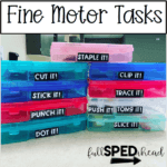 Fine Motor Task Boxes for Special Education - Full SPED Ahead