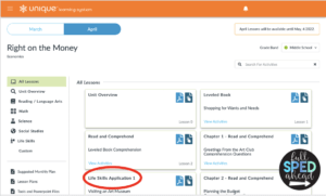 How to Plan for Unique Learning System Monthly Lessons - Full SPED Ahead