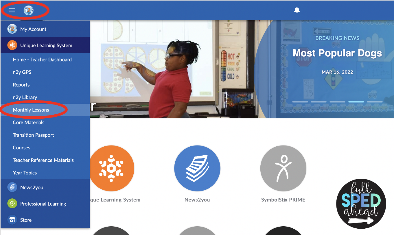 How to Plan for Unique Learning System Monthly Lessons - Full SPED Ahead