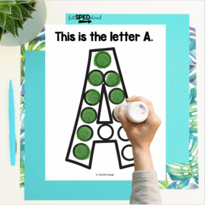 Free Alphabet Coloring Pages Fine Motor Activities Bingo Marker Dauber ...