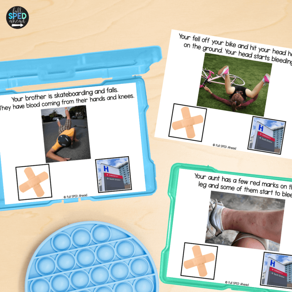 Free Basic First Aid and Health Safety Task Cards Special Education ...