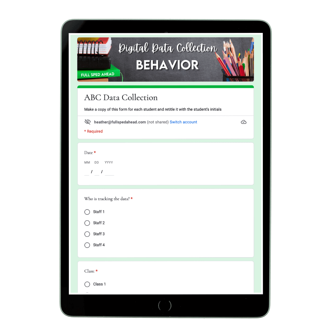 Simplify Behavior Data Collection for Special Education Teachers with ...