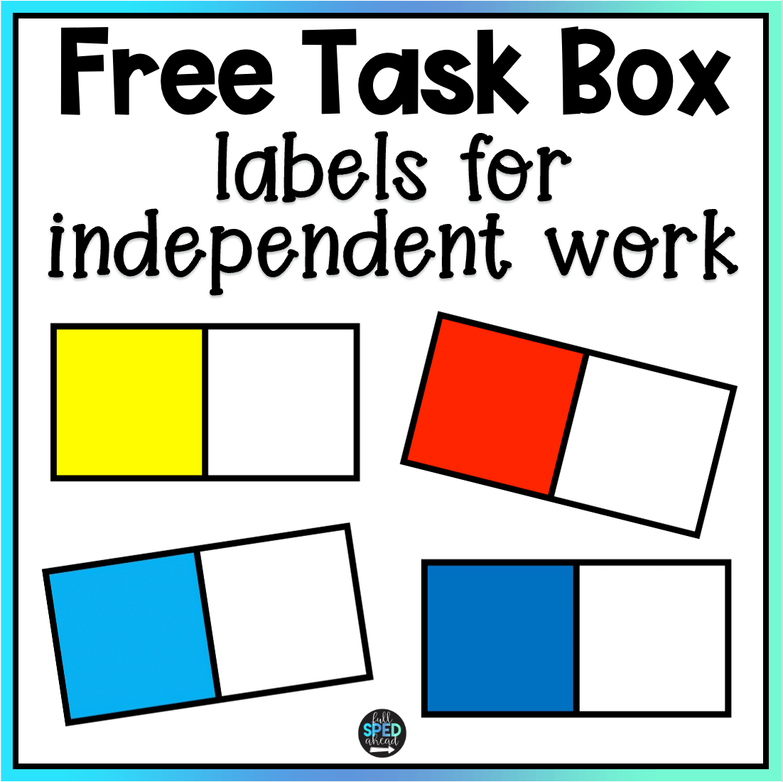 Free Task Boxes Visuals Labels for Vocational Independent Work Tasks ...