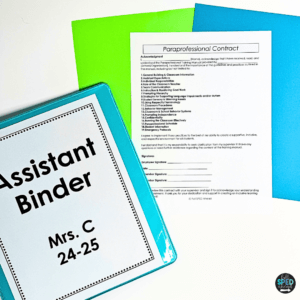 Comprehensive Paraprofessional Training Binder for Back to School ...