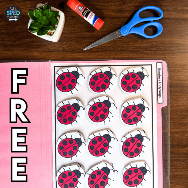 Free Spring File Folders for Special Education Classrooms - Full SPED Ahead