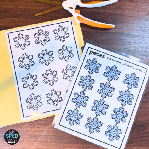 Free Winter Errorless File Folders Games Autism Centers Special ...