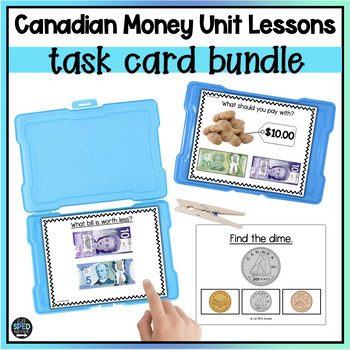 Canadian Money Budgeting Math Skills Money Task Cards Bundle Special ...