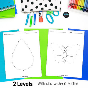 Dot to Dot Spring Season Tracing Worksheets Leisure Fun Center Special ...