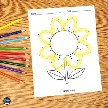 Dot to Dot Spring Season Tracing Worksheets Leisure Fun Center Special ...