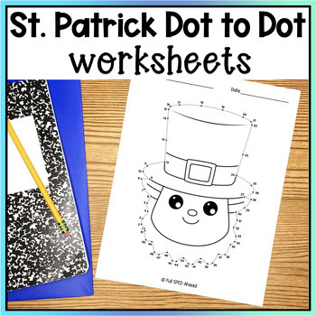Dot to Dot St. Patrick's Day March Worksheets Leisure Center Special ...