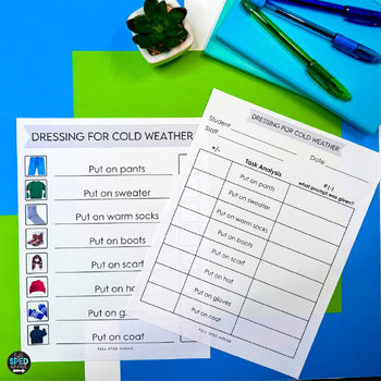 Dressing for Cold Weather Visual Task Analysis Template Special ...