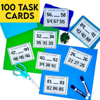Fill in the Blank Missing Number Sequencing Math Task Cards Special ...