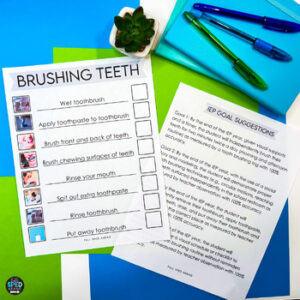 Hygiene & Self Care Classroom Visual Task Analysis Template Special ...