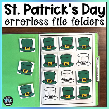 St. Patrick's Day Errorless File Folder Games Autism Centers Special ...