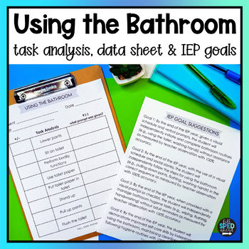 Using the Bathroom Visual Task Analysis Template Special Education Life ...