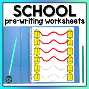 Fine Motor Tracing Worksheet Practice Back to School Holiday Pre ...