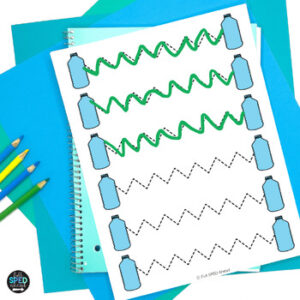 Fine Motor Tracing Worksheet Practice Occupational Therapy Earth Day ...