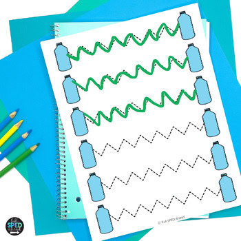 Fine Motor Tracing Worksheet Practice Occupational Therapy Earth Day ...