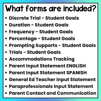 IEP Data Collection Google Forms Digital Special Education Teacher ...