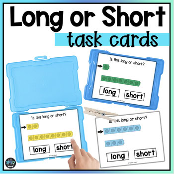 Long or Short Measurement Length Math Skills Task Cards Special ...