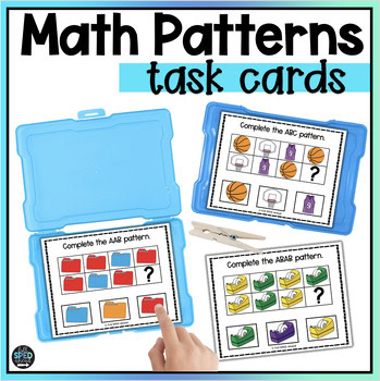 Math Geometry Sequences Patterns Task Cards Autism Centers Special ...