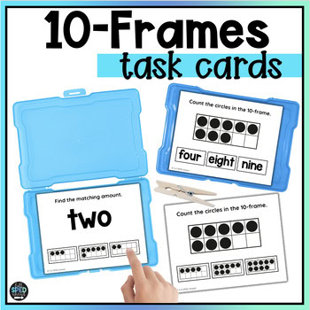 Math Number Concepts Counting 10 Frames Task Cards Special Education ...