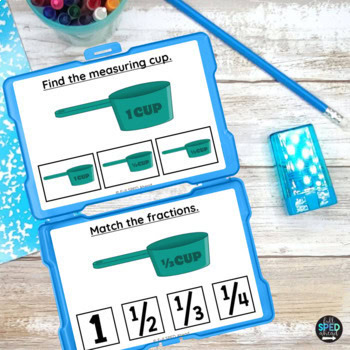 Measurement Activities Measuring Cups Cooking Task Cards Special ...