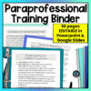 5 Must-Have Sections in Your Para Training Binder - Full SPED Ahead