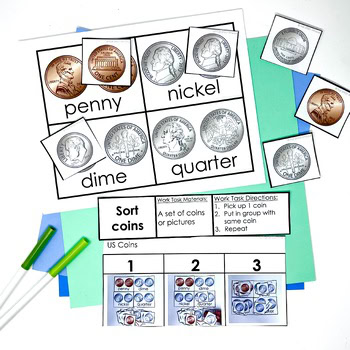 Sorting Task Boxes Bins Independent Work Vocational Skills Special ...