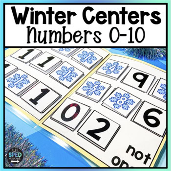 Winter Math Centers Numbers 0-10 Adaptive Books Special Education ...