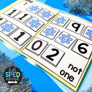 Winter Math Centers Numbers 0-10 Adaptive Books Special Education ...