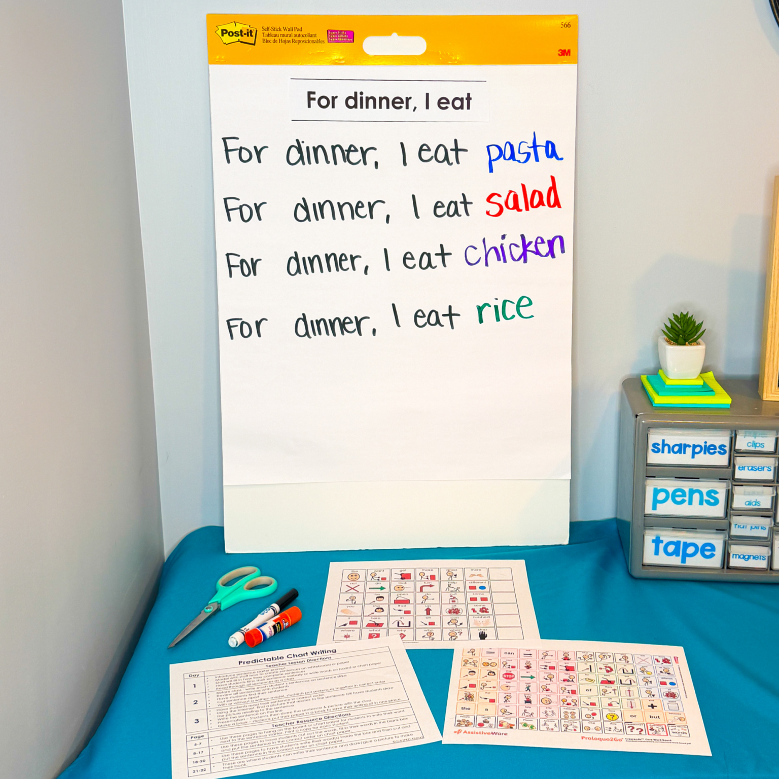 Meals & Food Predictable Chart Writing Curriculum Prompts Special ...