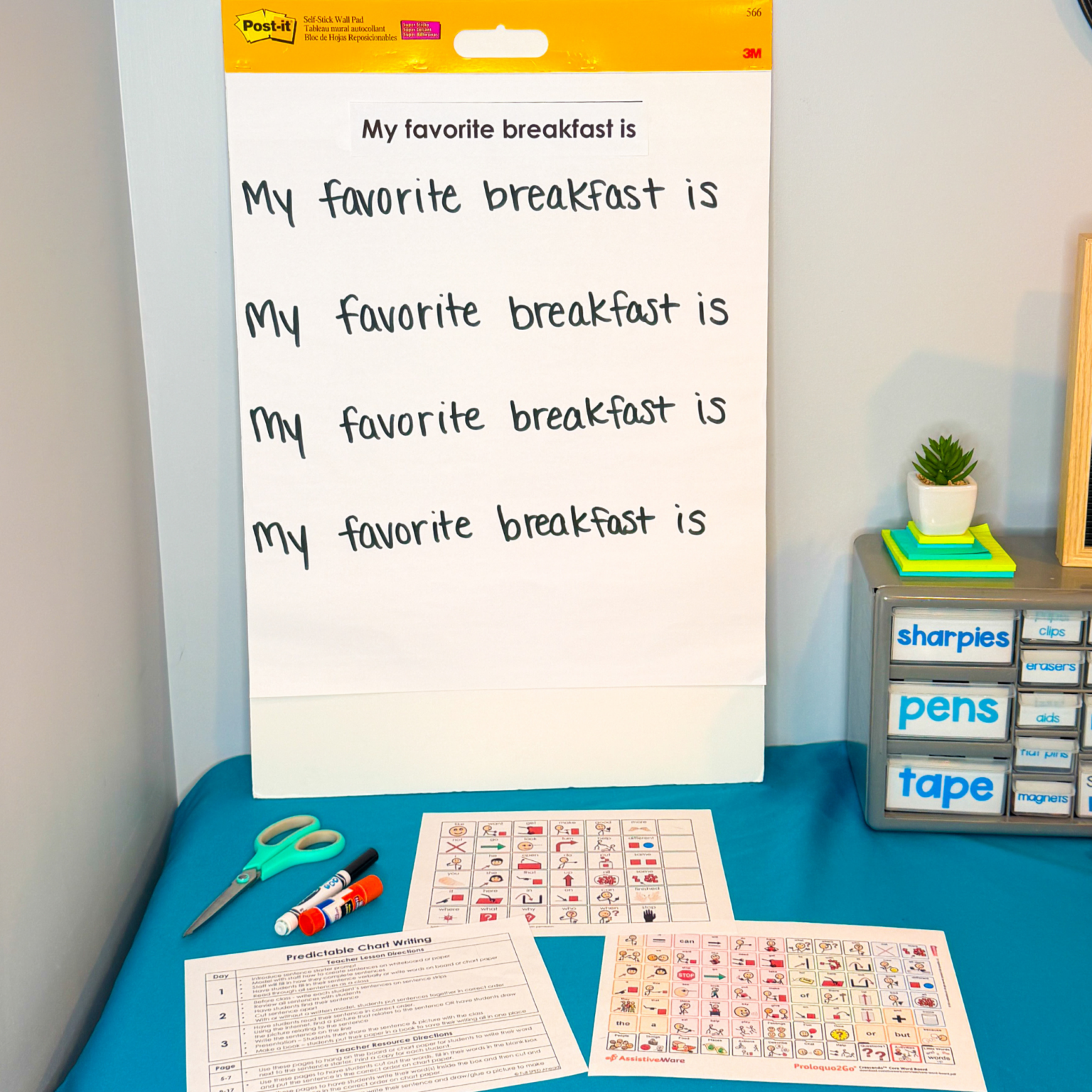 Meals & Food Predictable Chart Writing Curriculum Prompts Special ...