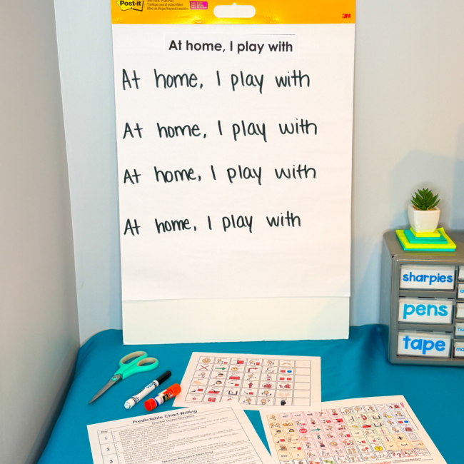 Sports Predictable Chart Writing Curriculum Prompts Sentences Special ...