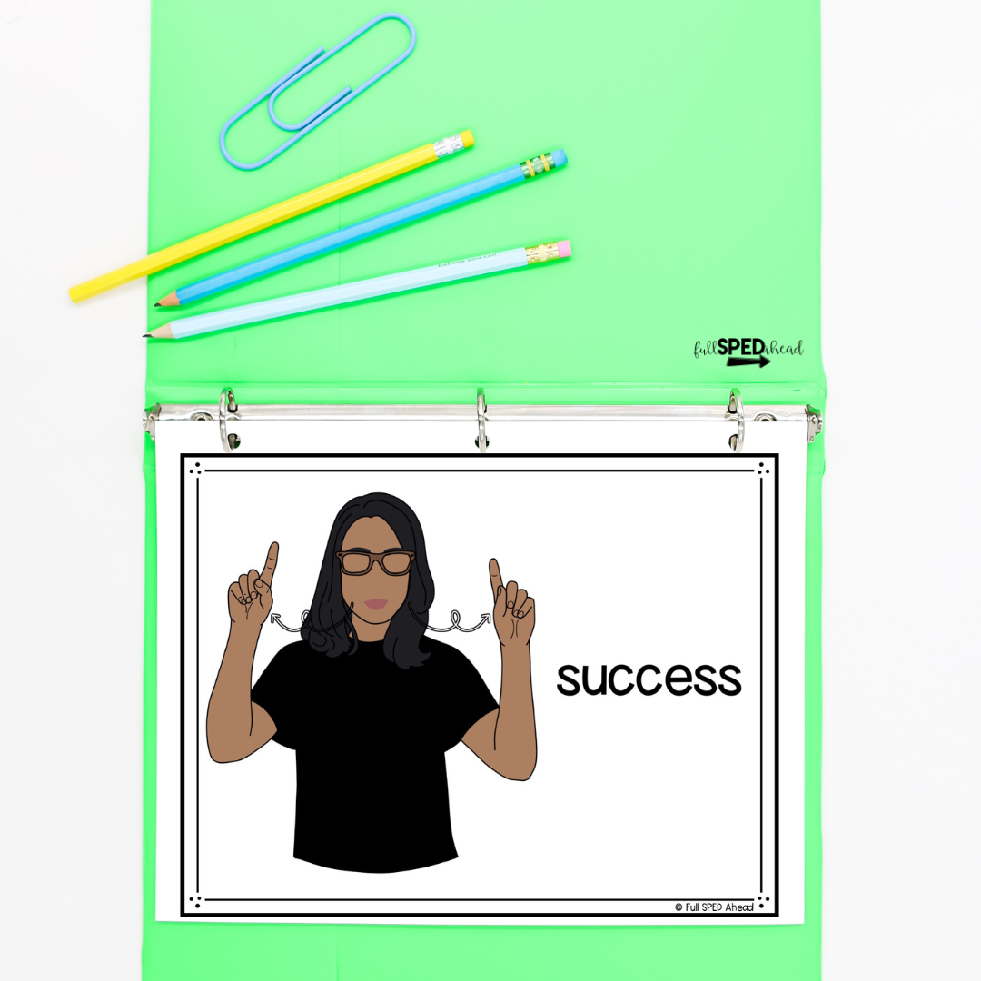 New Years Sign Language Hand Signals Printable Visual Bulletin Board ...